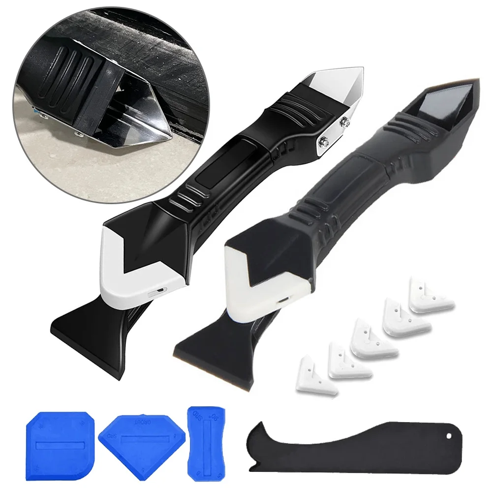 5 In 1 Silicone Scraper Sealant Smooth Remover Tool Set Caulking ...