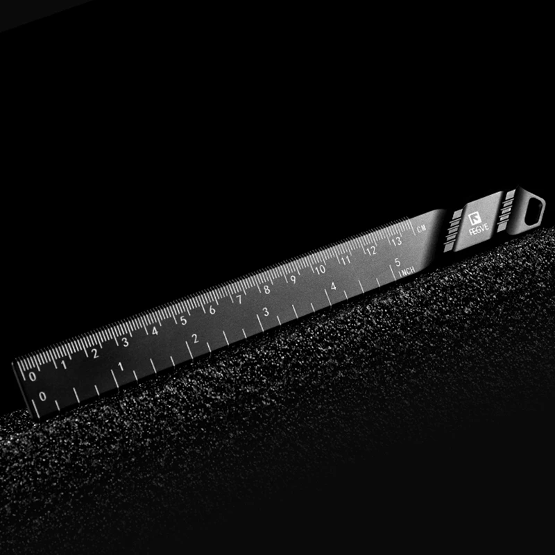 EDC-Titanium-Alloy-Ultralight-Metric-Ruler-Measurement-Drawing-Ruler ...