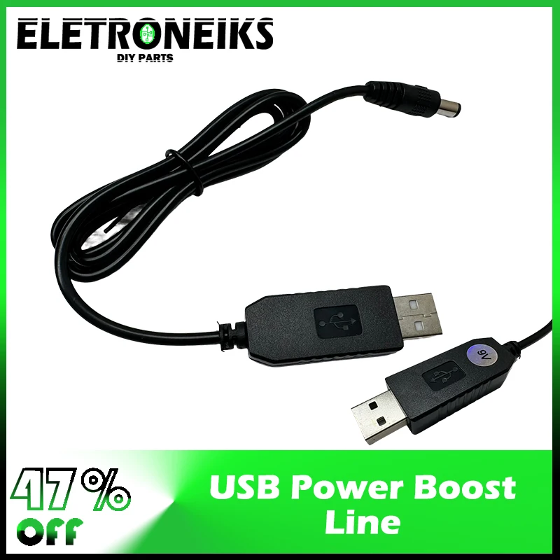 USB-Power-Boost-Line-DC5V-To-DC-9V-12V-Step-Up-Module-1M-USB-Converter ...
