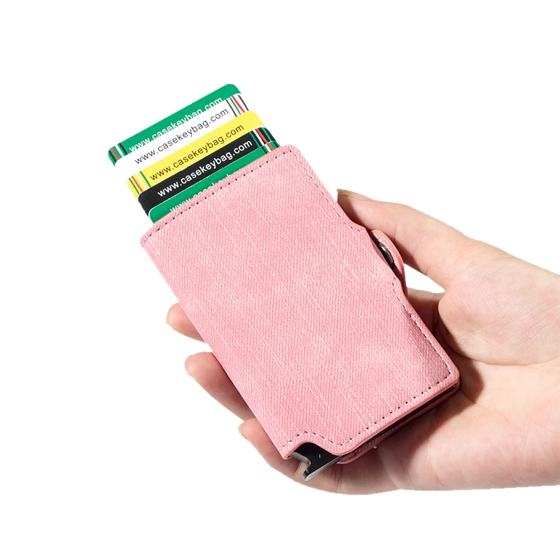 Casekey-Male-Wallet-Fashion-Denim-Leather-Pop-Up-Card-Holder-Anti-theft ...