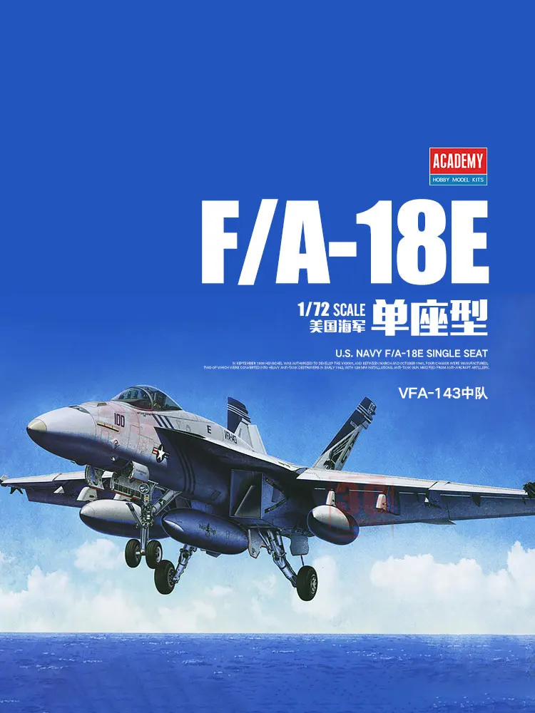 Academy-Assembly-Aircraft-Model-Kit-12547-1-72-USN-F-A-18E-VFA-143 ...