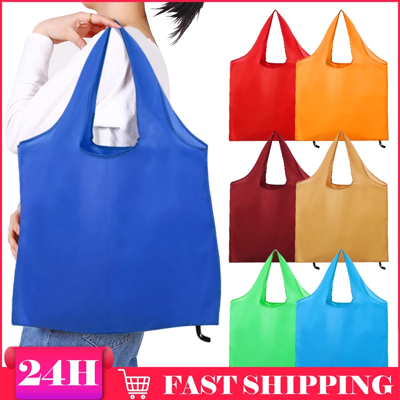 1PC Foldable Shopping Bag Reusable Travel Grocery Bag Eco-Friendly ...