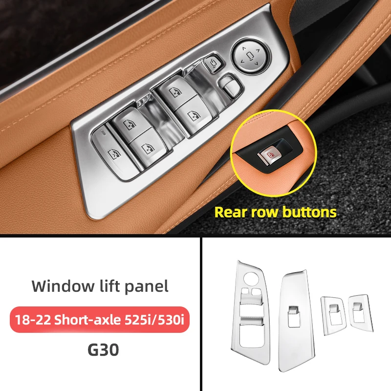 4pc-Car-Window-Switch-Lift-Panel-Button-Frame-Cover-Trim-for-BMW-5-7 ...