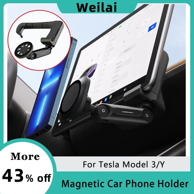 tesla-phone-holder-magnetic-Model-3-Model-Y-15W-Fast-Charging-Hidden ...