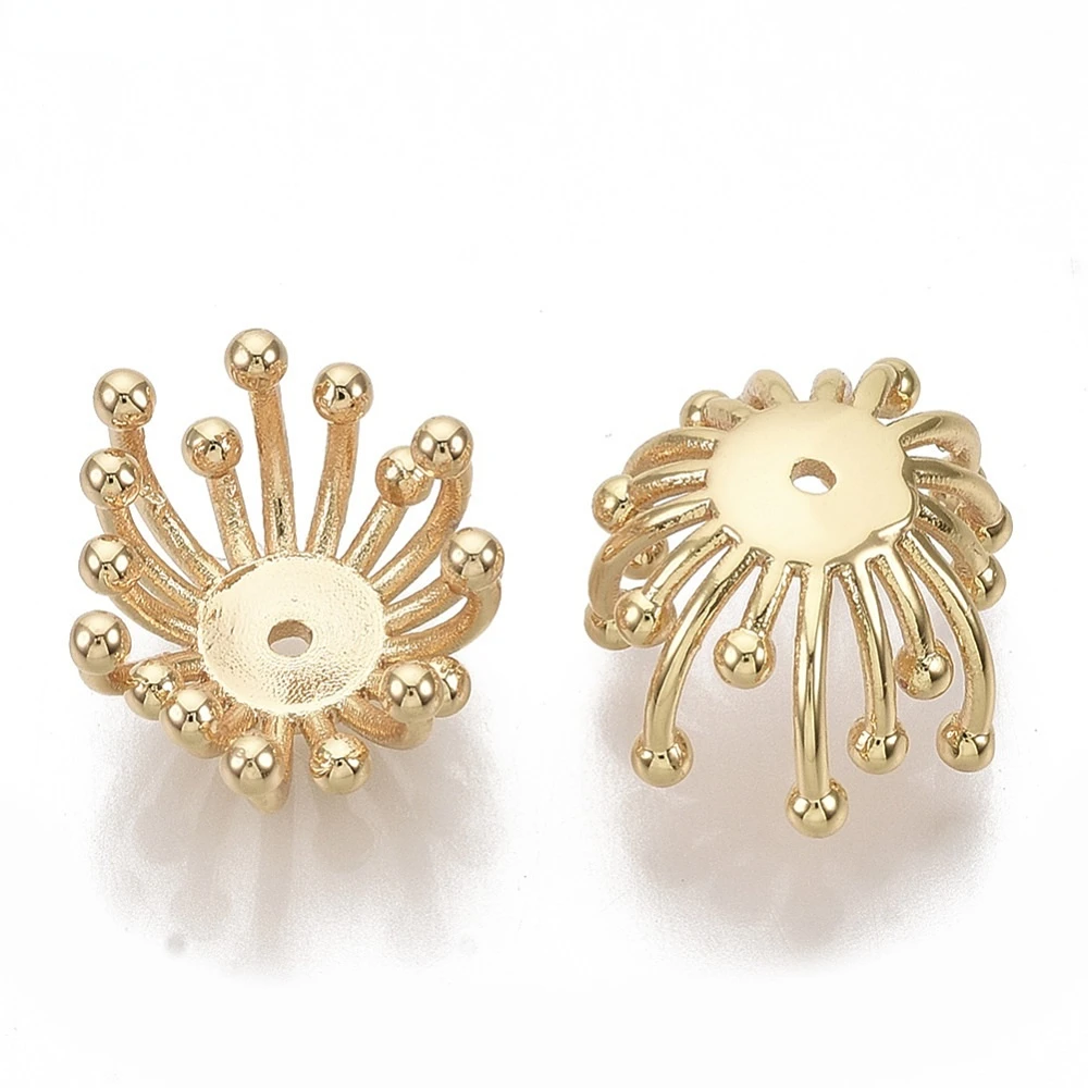 2pcs-Brass-Bead-Cap-Nickel-Free-Real-18K-Gold-Plated-7-5x14-5x12mm-Hole ...