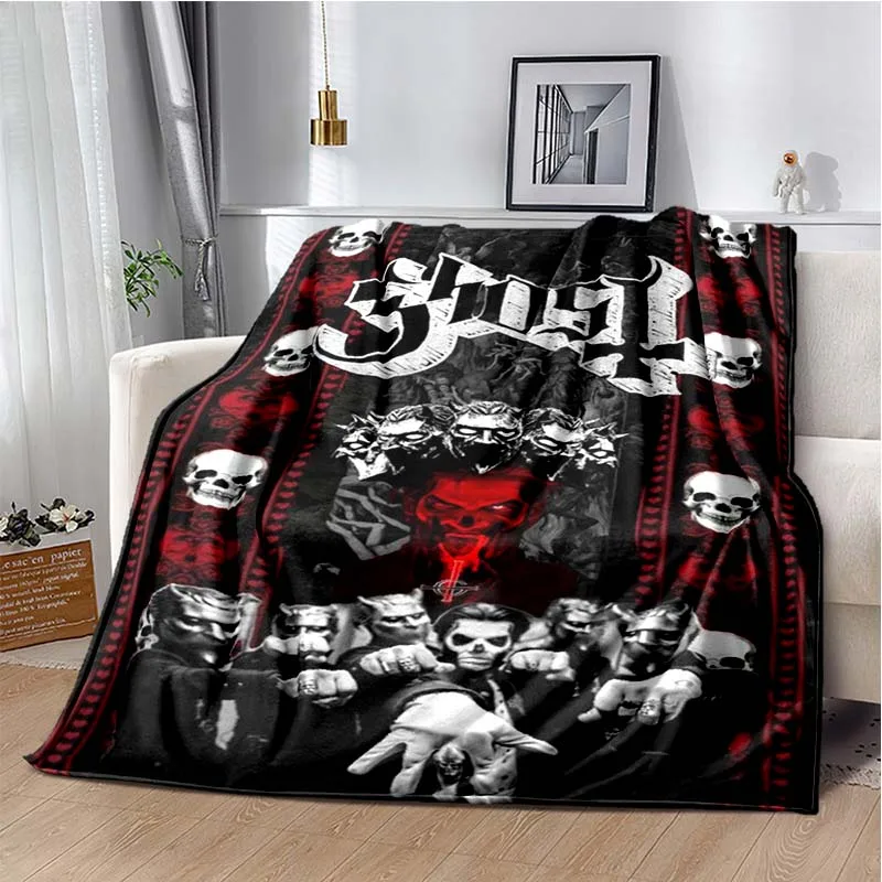 Ghost-Band-Blanket-Pop-Rock-Flannel-Blanket-for-Bedroom-Office-Sofa ...