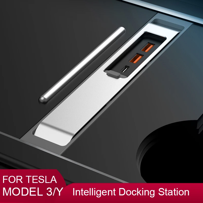 Intelligent-Docking-Station-For-Tesla-27W-Quick-Charger-USB-Shunt-Hub ...