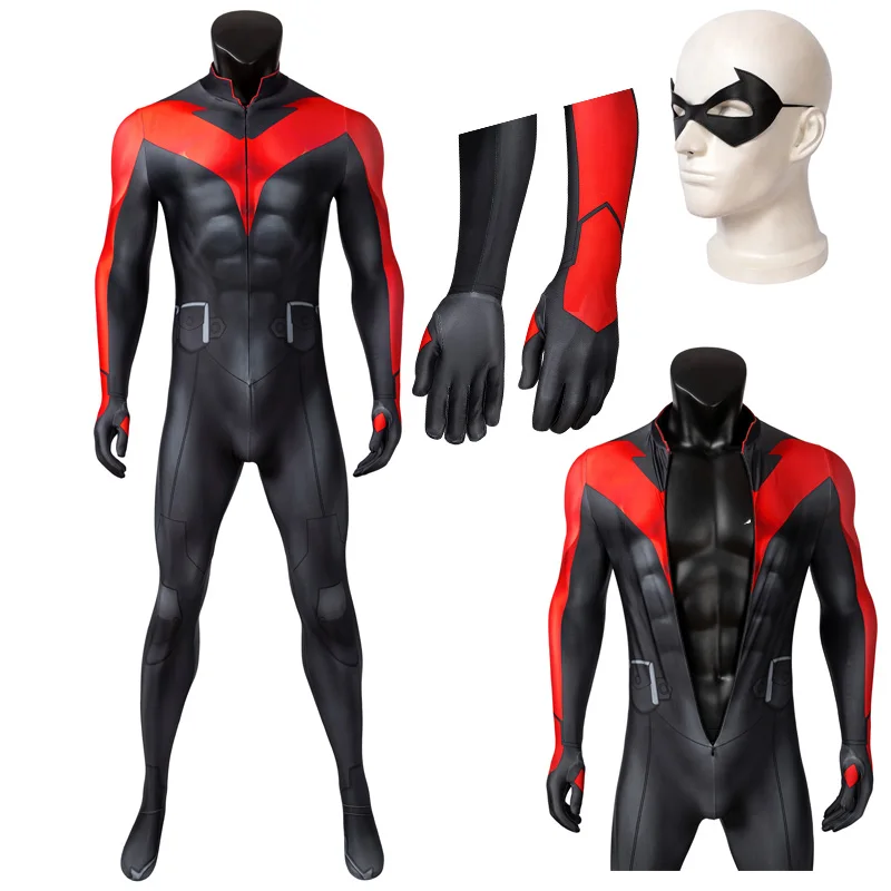 Night Titan Robin 3D Printing Jumpsuit Judas Halloween Carnival ...