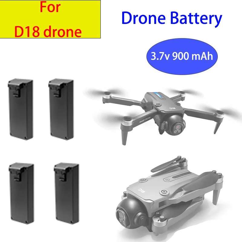 3.7V 900Mah RC Drone D18 Battery Accessory For D18 Drone Battery ...