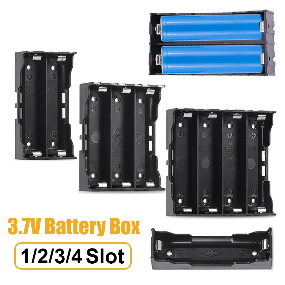 1-2-3-4-Slots-18650-Lithium-Battery-3-7V-Storage-Box-DIY-Extension ...