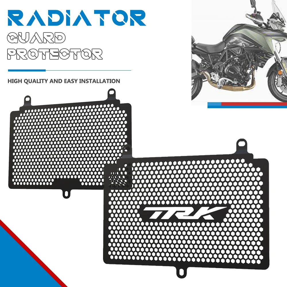TRK-702X-Motorcycle-Accessories-Radiator-Grille-Guard-Water-Tank-Cooler ...