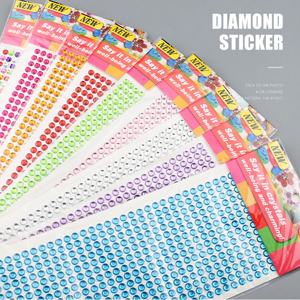 Acrylic Resin Scrapbooking Decoration | Acrylic Resin Diamond Stickers ...