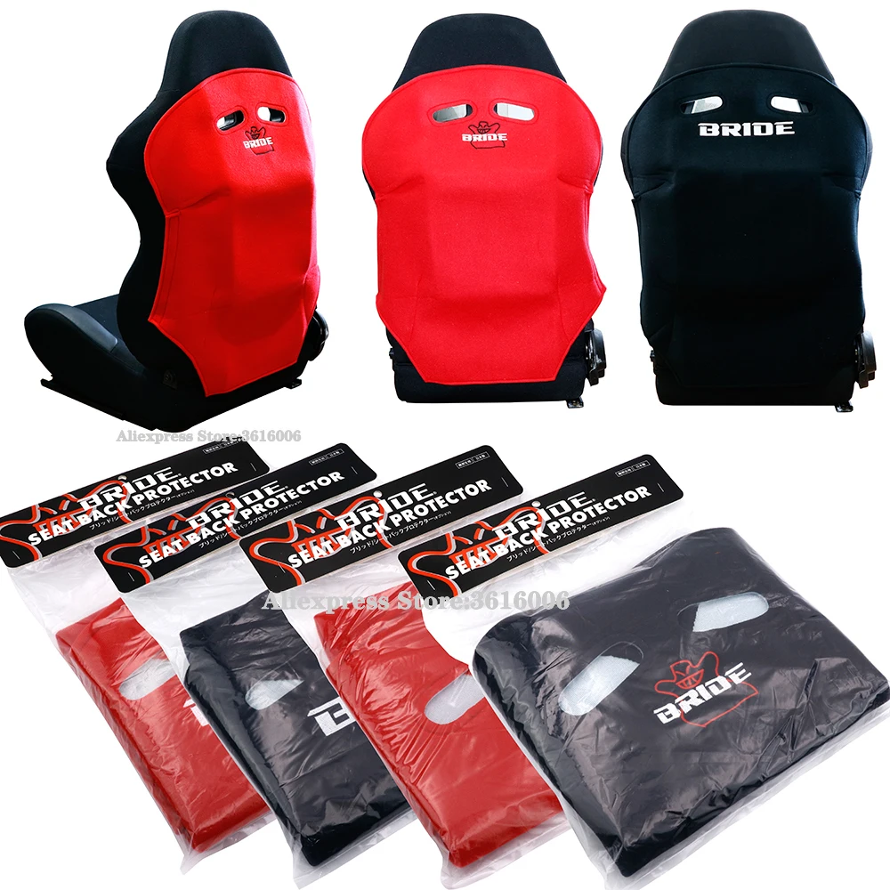 1X BRIDE Racing Car Bucket Seat Back Protector Cover Pure Cotton Dust ...