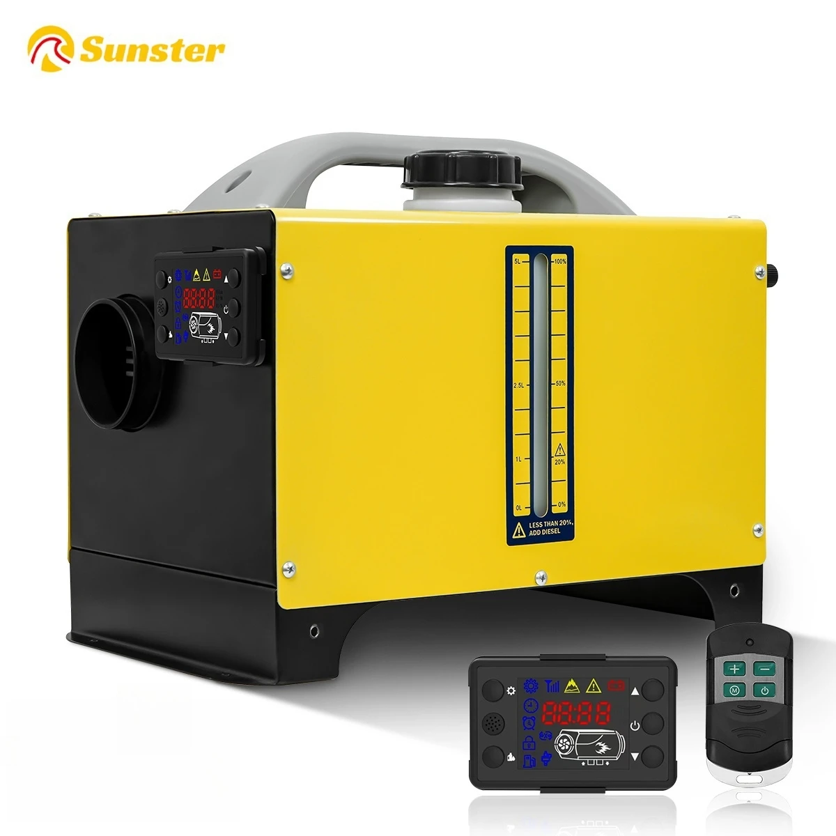 Sunster 8KW Diesel Air Heater with Base 12V 24V With LCD Car Heater ...