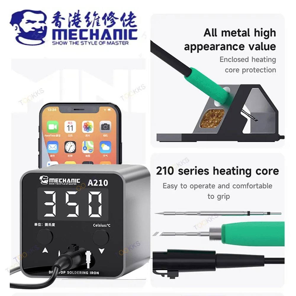 NEW-MECHANIC-A210-T-210-Soldering-Iron-Intelligent-LED-Large-Display ...