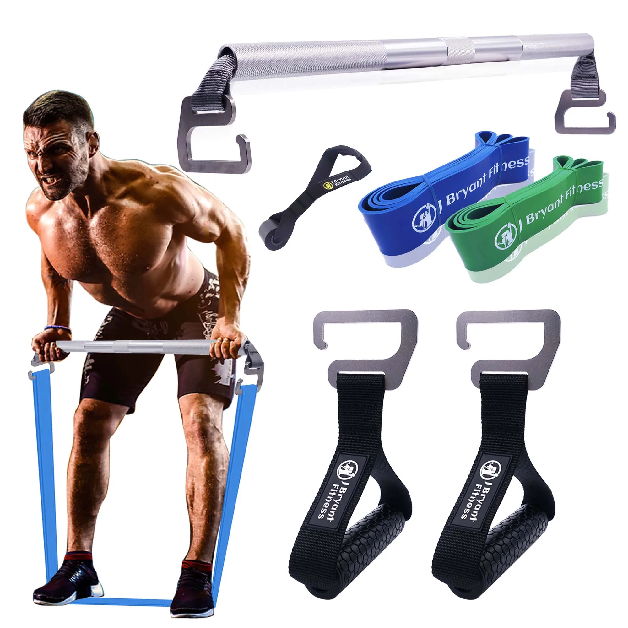 Portable-Heavy-Duty-Resistance-Band-Exercise-Bar-Kit-Large-Size-Hook ...
