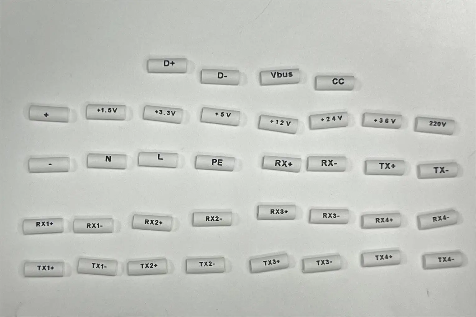 Printed-Heat-Shrinking-Tube-White-Tube-with-Printed-Symbol-for-Wire ...