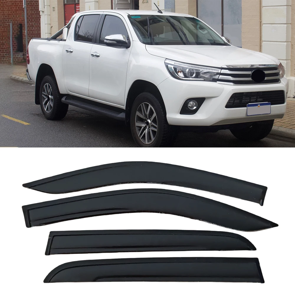 Window Visor for TOYOTA HILUX DOUBLE CAB 2016 2017 2018 2019 2020 2021 ...