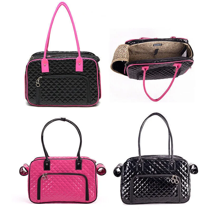 Bolsa-de-transporte-de-lujo-para-mascotas-bolso-de-mano-de-cuero-PU ...