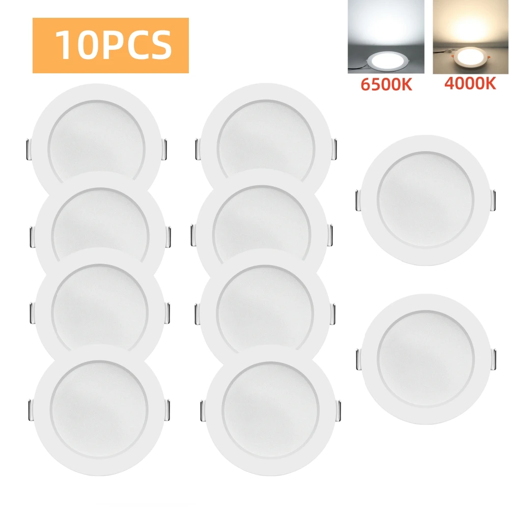10PCS-LED-Downlight-Recessed-Ceiling-Lamp-5W-7W-9W-12W-20W-220V-LED ...