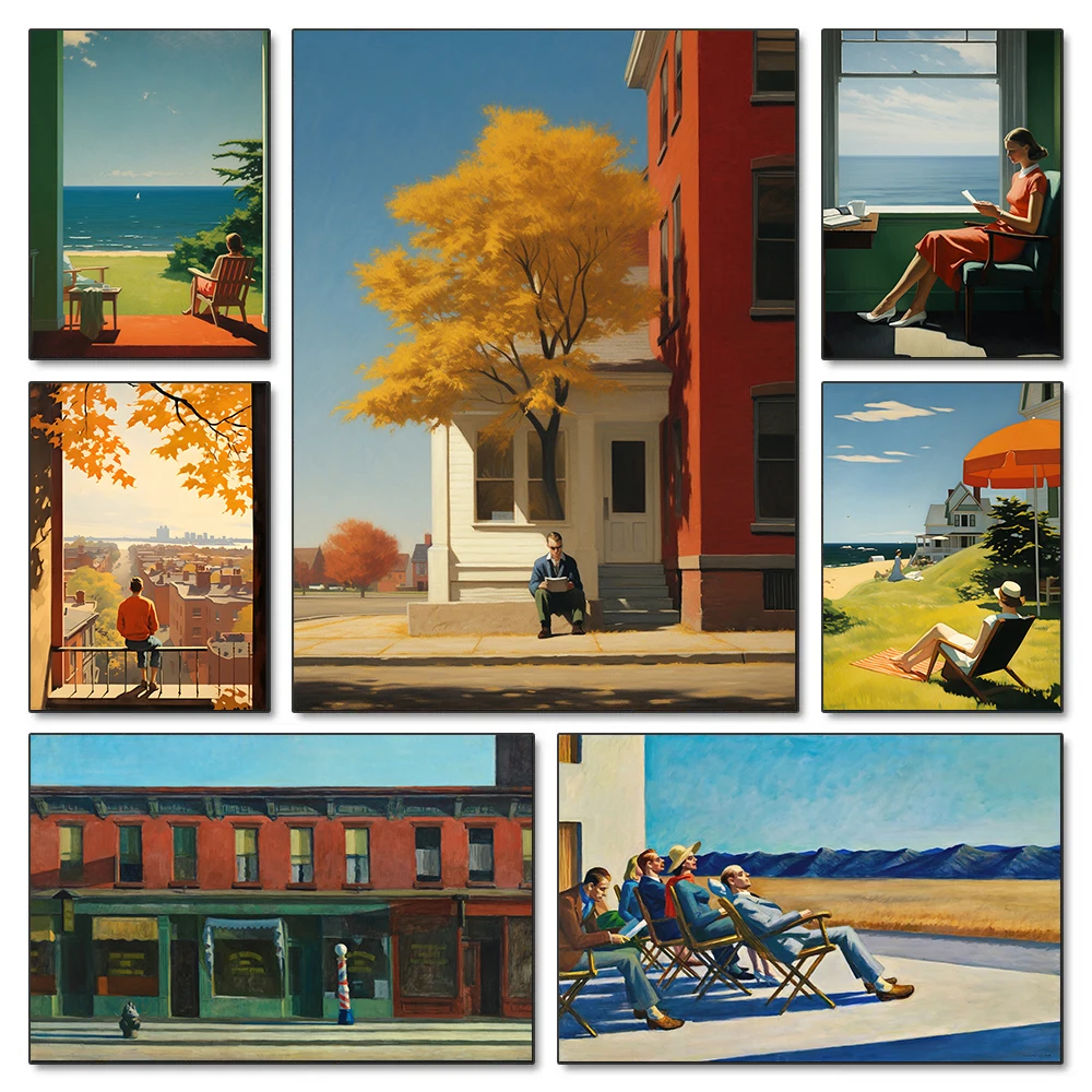 Edward-Hopper-obra-de-arte-de-exposici-n-cl-sica-p-ster-de-paisaje-de ...