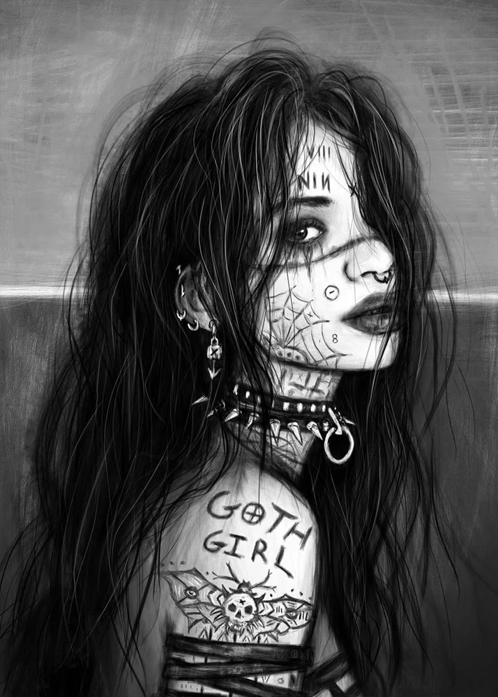 Gothic Women Drawings