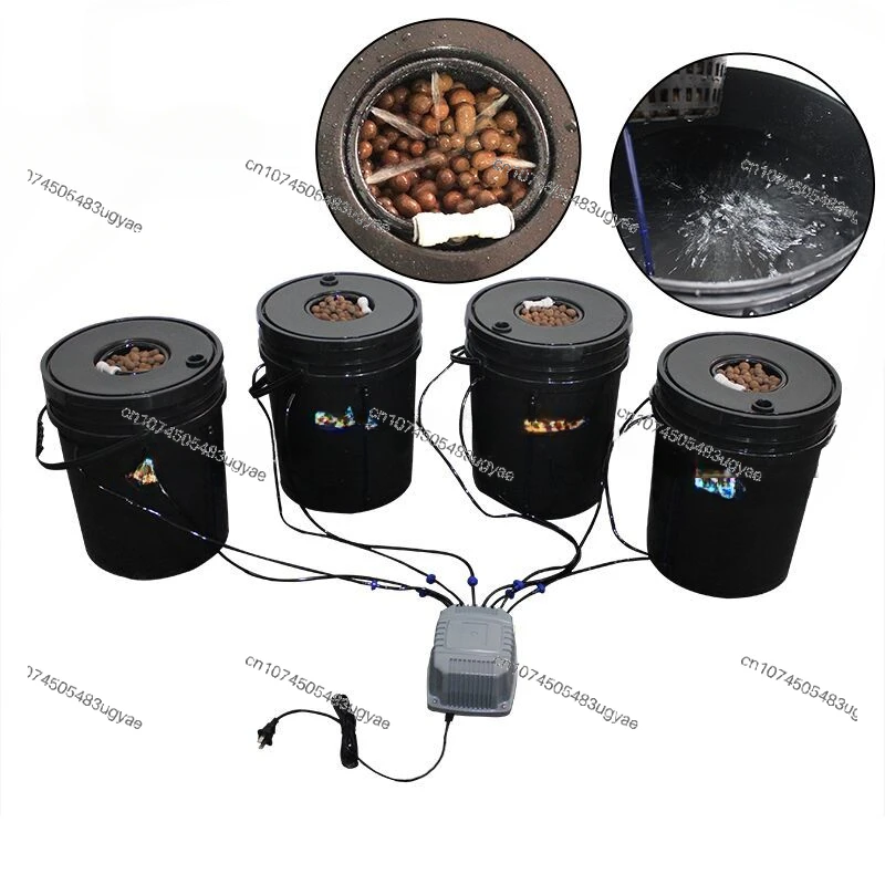 DWC-and-drip-ring-Hydroponic-system-4-20L-clone-Bucket-hydroponic ...
