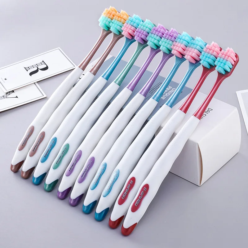 1-Pcs-Random-Simple-White-Big-Brush-Head-Lazy-Toothbrush-Super-Hard ...