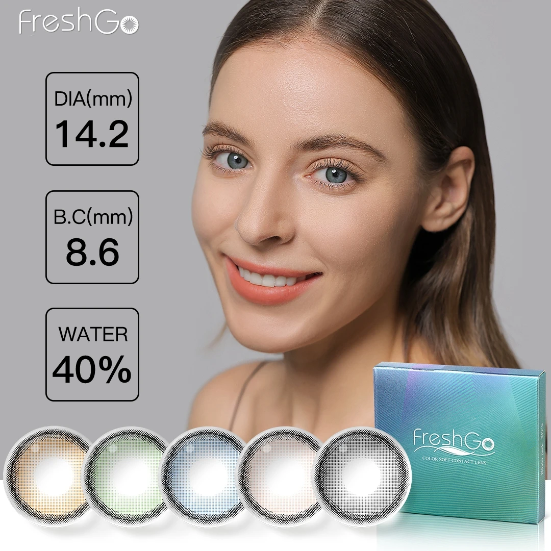 Freshgo Natural Color Contact Lenses For Eyes Color Lens Eyes Cosmetics ...