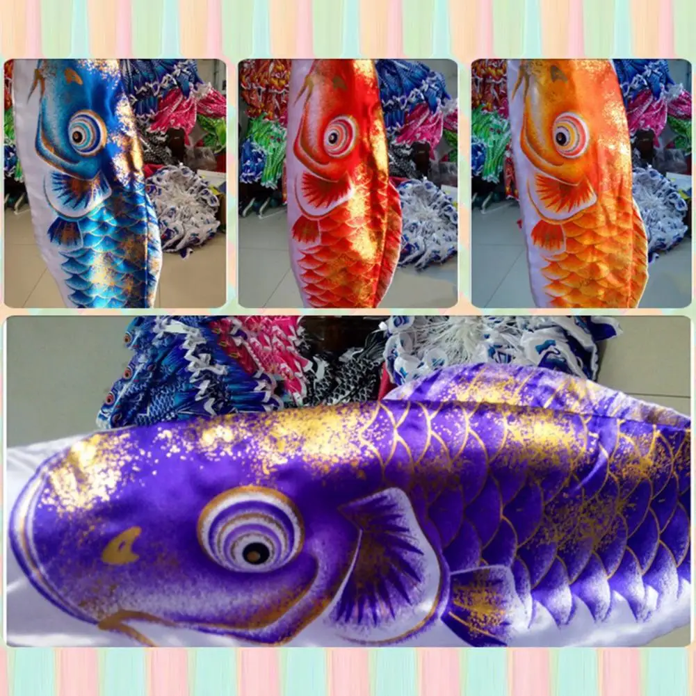 Carp Flag Fancy Colorful Hot Stamping Hanging Traditional Koinobori ...