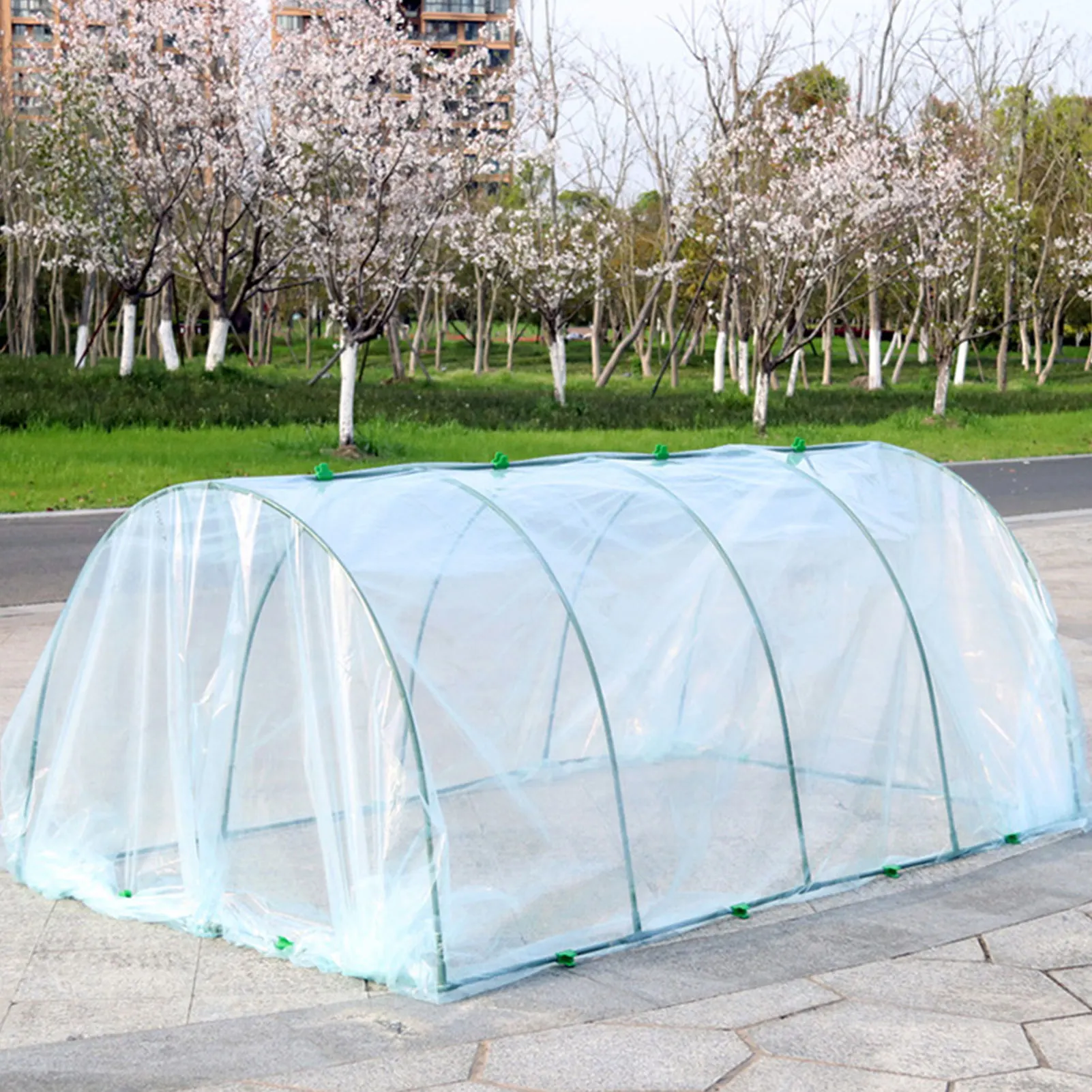 Garden Hoops And Netting Kit Plant Cover With Garden Hoops Clips For ...