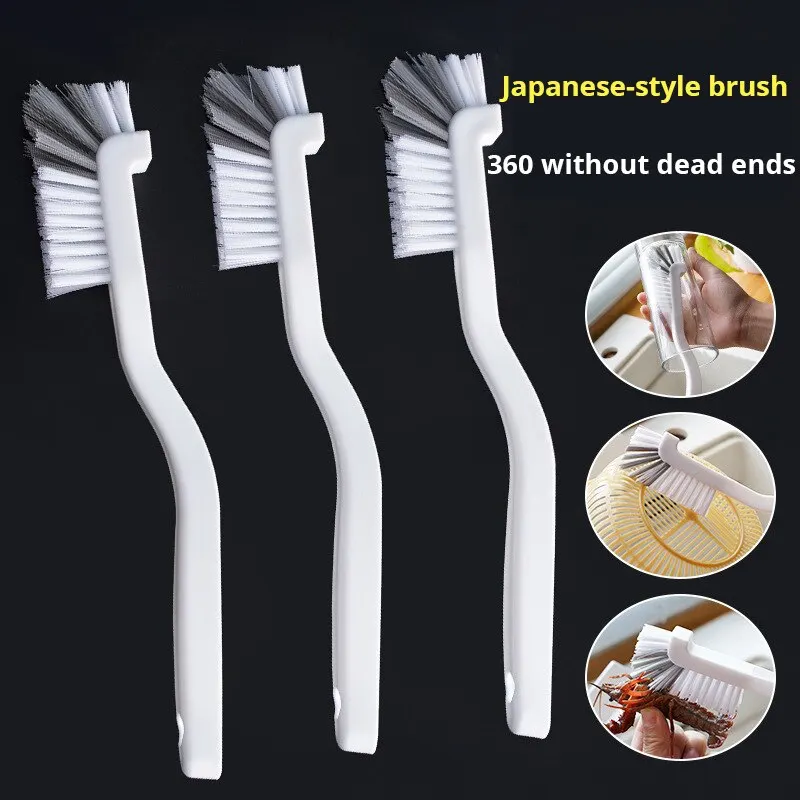 Japanese Style Sink Brush Cleaning Cup Brush with Long Handle Elbow ...