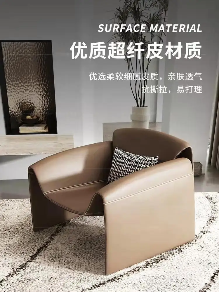 Single-Sofa-Chair-Designer-Living-Room-Modern-Light-Luxury-Sofa-Balcony ...