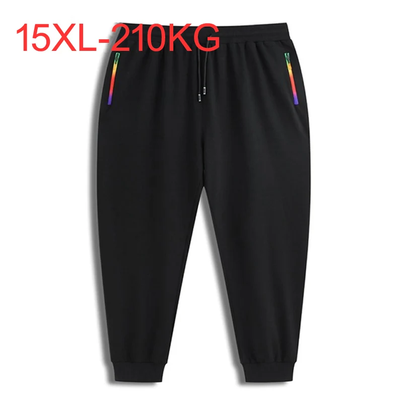 High quality spring Autumn men sweatpants sports pants plus size 9XL ...