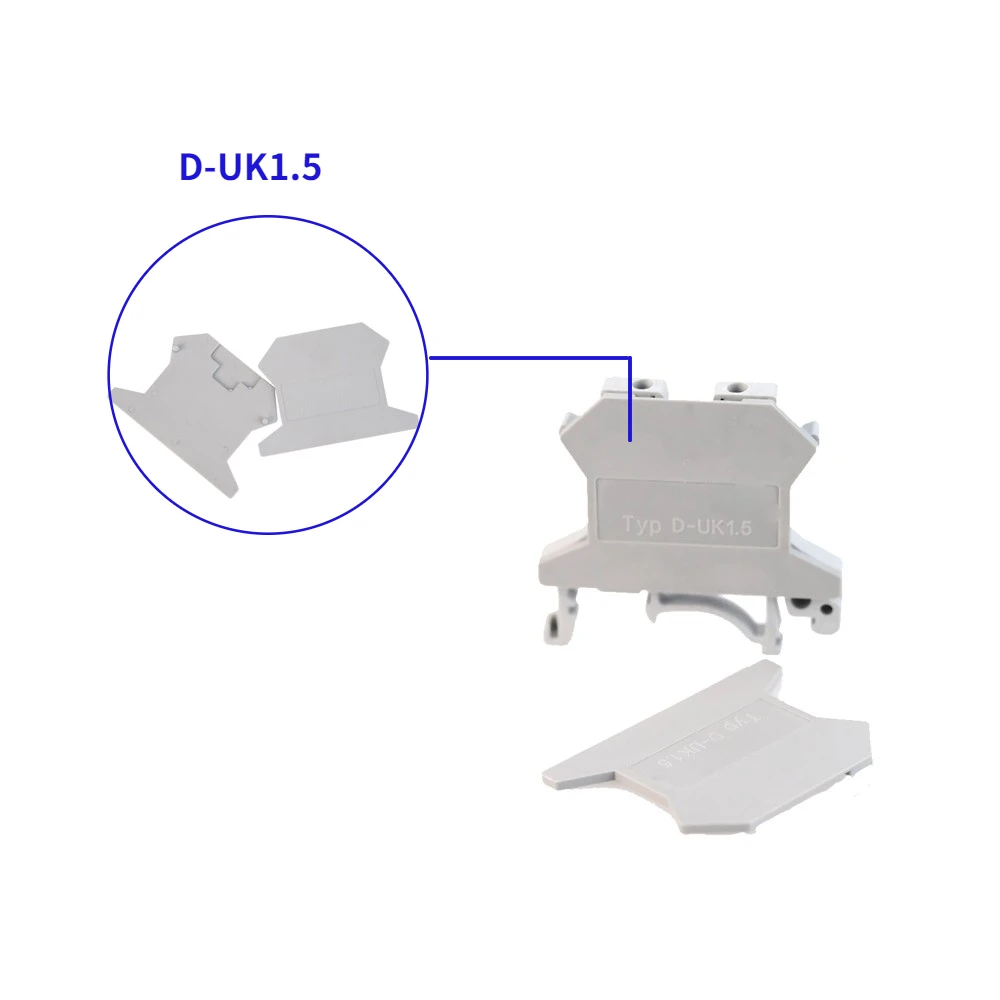 Din Rail Terminal Block Cover | Din Rail Mount Terminal Block - D-uk1.5 ...