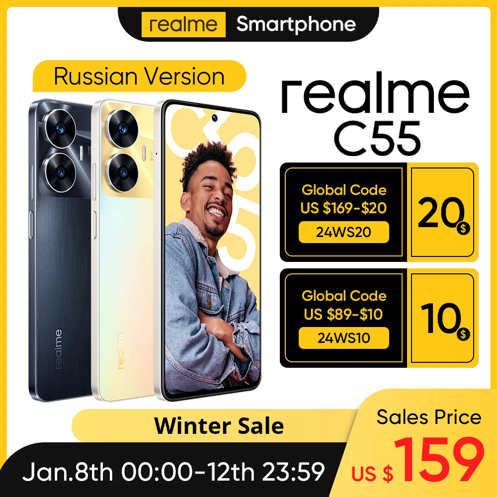realme-C55-64MP-AI-Camera-33W-Supervooc-Charger-6-72-90Hz-Display-Helio ...