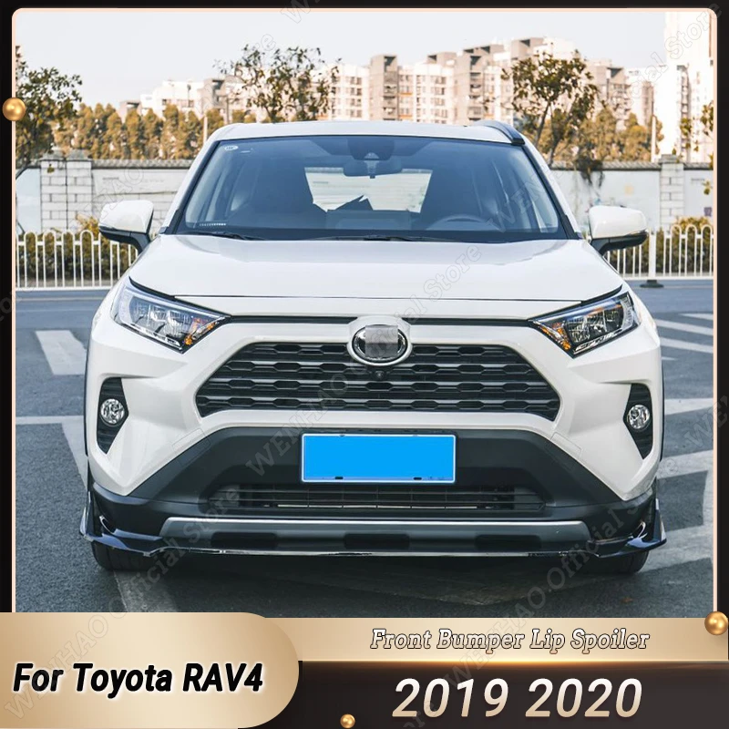 Gloss-Black-3Pcs-Car-Front-Bumper-Splitter-Lip-Spoiler-Body-Kits ...