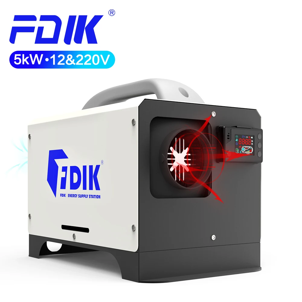 FDIK-Diesel-Heater-5KW-Air-Parking-Heater-12V-220V-Heater-With-LCD ...