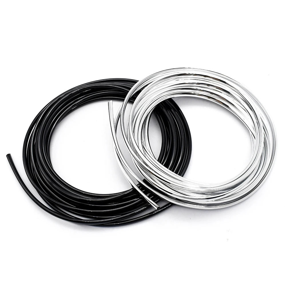 6M Car Door Chrome Moulding Trim Strip Edge Scratch Guard Protector ...
