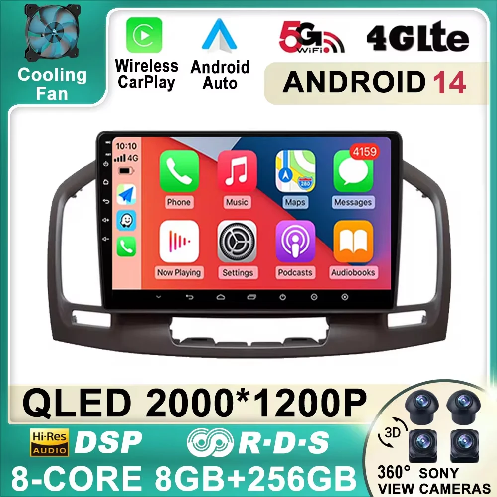 Android-14-For-Buick-Regal-Opel-Insignia-2009-2010-2011-2012-2013-Car ...