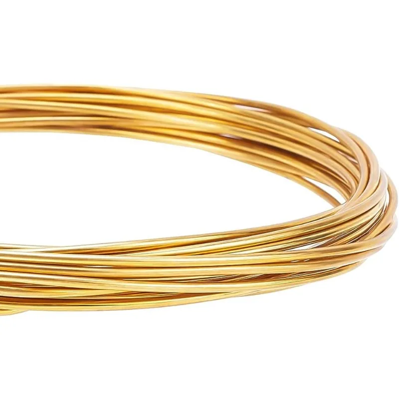 1Roll Brass Craft Wire Round Raw(Unplated) 14 Gauge 1.6mm 5m/roll ...