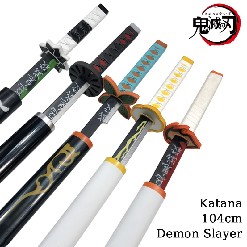 1:1 Cosplay Demon Slayer Katana Kimetsu no Yaiba Sword Weapon Hashibira ...