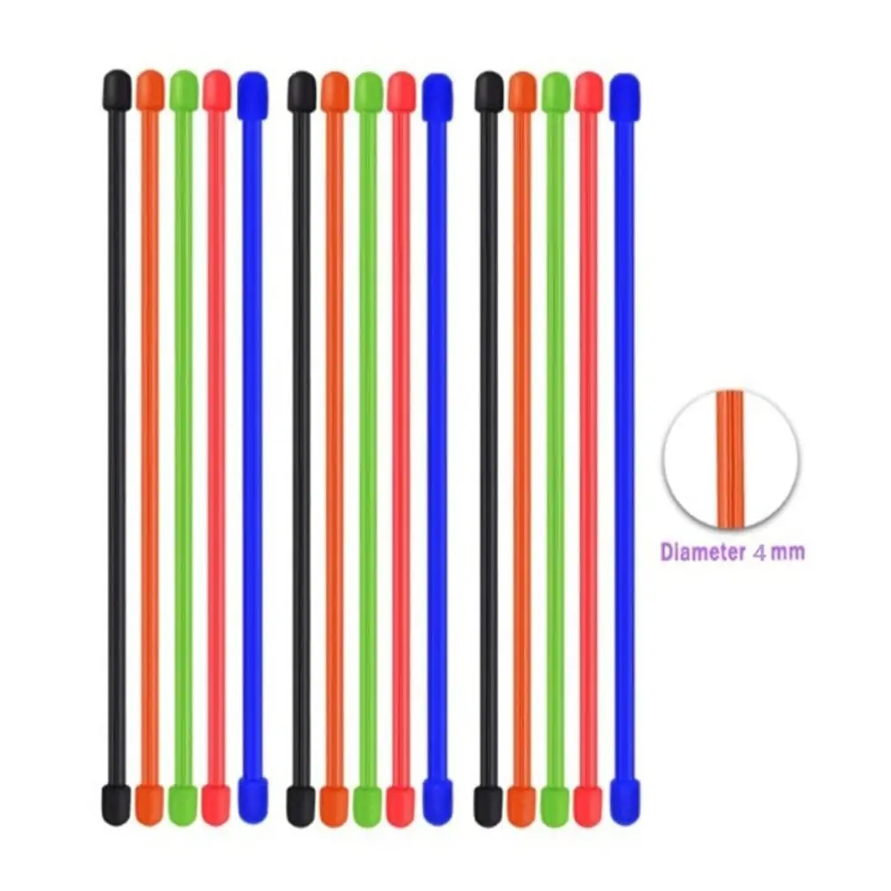 3-6-12in-Bendable-Rubber-Cable-Ties-Reusable-Silicone-Wire-Organizer ...