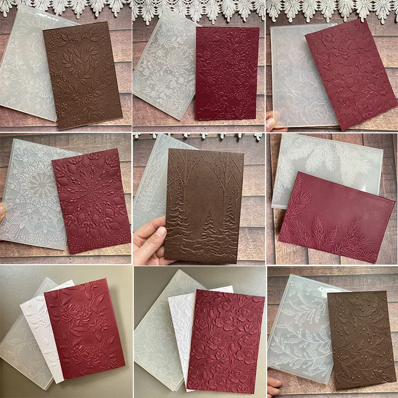 Roses-Willows-Forest-3d-Embossing-Folder-Scrapbooking-Dies-Materials ...