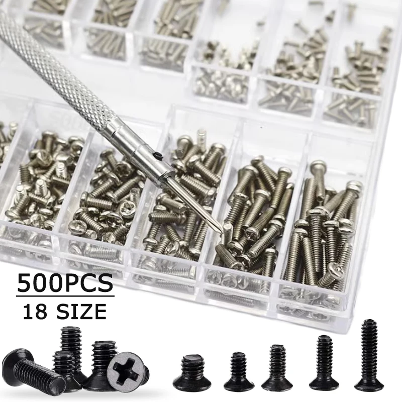 Universal-500Pcs-18-Types-Notebook-Laptop-Assemble-Repair-Screws ...