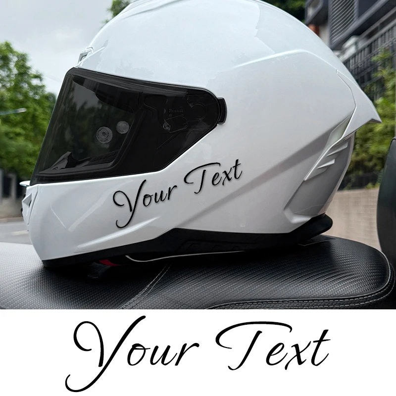 1PC Custom Text Personalized Motorcycle Sticker Waterproof for Helmet ...