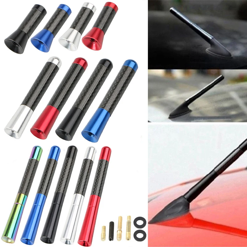 Car-Roof-Antenna-Carbon-Fiber-3-5-8-12cm-Radio-Aerial-Antenna-Radio-FM ...