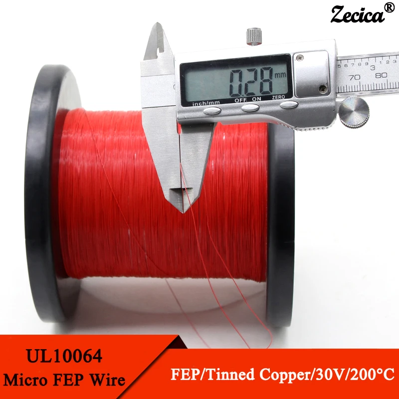 10M/100M UL10064 FEP Wire 40/36/34/32/30/28/26AWG PTFE Plastic Ultra Fine Micro Litz Wires ...