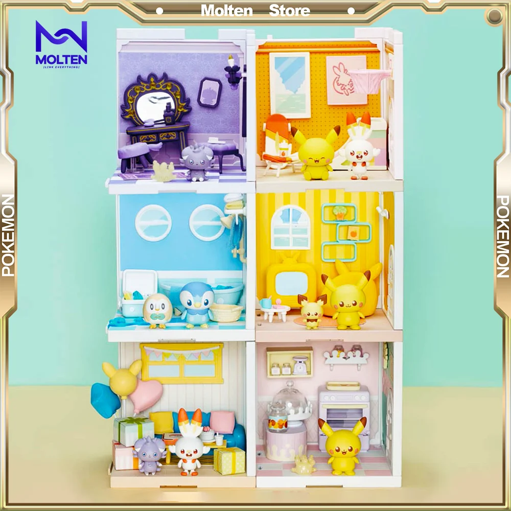 Figura de acción Original de Pokemon Poke, Casa de la paz Milcery ...