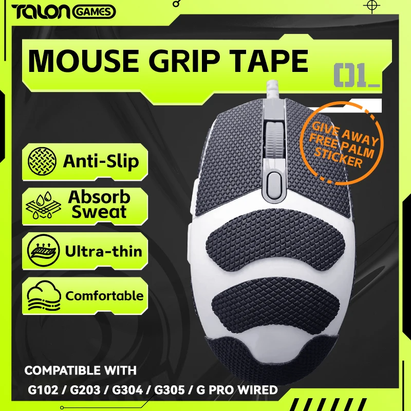 Tacongames-fita-de-aperto-de-mouse-para-logitech-g102-g203-gpro-1-pacote-antiderrapante ...